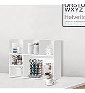 Amazon.com: MASAKA B&W Desktop Organizers with Shelves for Office Desk ...