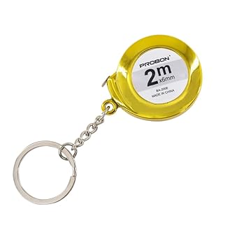 Snail Style Tape Measure with Keychain 2 M/6 FT Tape Measures (Gold ...