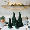Amazon.com: Syhood 6 Pcs Christmas Velvet Trees Set Modern Winter Tree ...