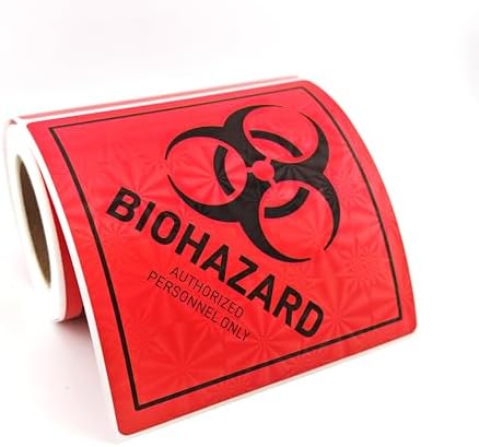 Amazon.com: inkfonts Biohazard Stickers - 4.5" Tall (Tip-to-Tip), UV ...