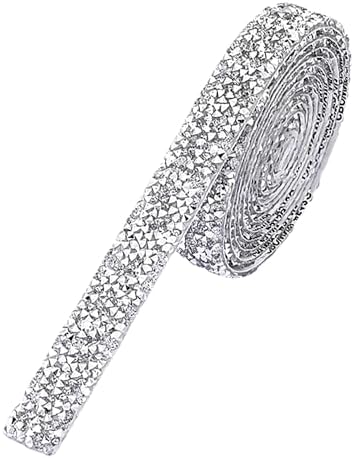 Rumyve Self-Adhesive Diamond Ribbon - 3 Yards DIY Crystal Rhinestone ...