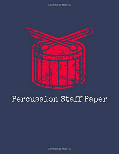 Percussion Staff Paper: Drumset Standard Manuscript Paper for ...
