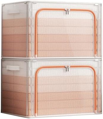 Amazon.com: Cloth Storage Organizer Box 66L Transparent, Stackable and ...