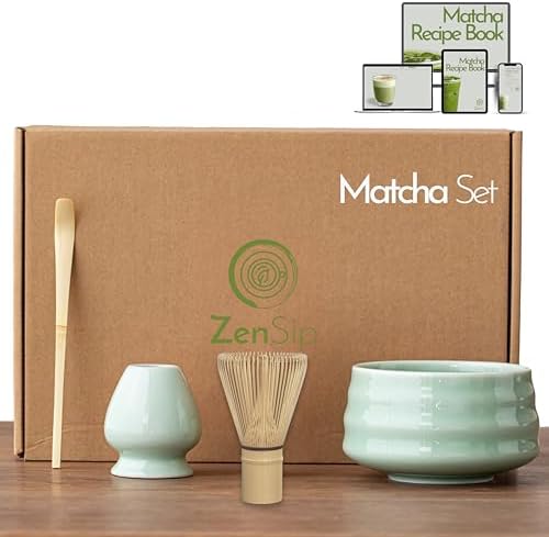 4Pcs Matcha Whisk Set Matcha Tea Set Reusable Matcha Making Kit with ...