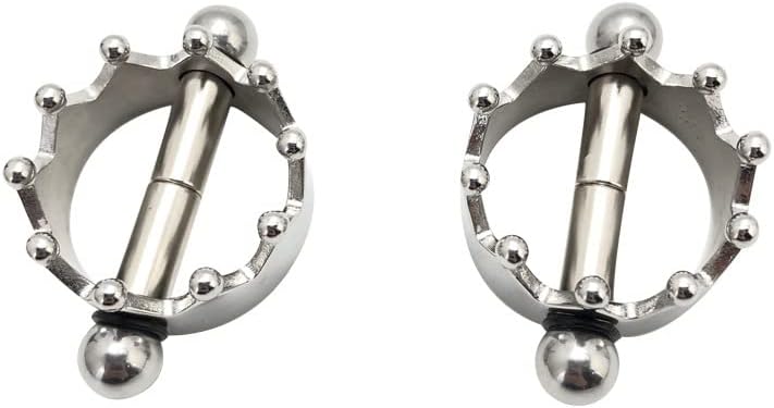 2/4PCs Magnetic Crown Nipple Clamps, Nipple Rings Non Piercing for ...