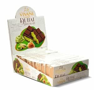 Amazon.com: Barra de chocolate Dubai Vivani Extreme Kunafa Pistachio Bar - 5.29 oz 5.3 onzas ...