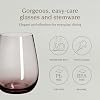 Amazon.com | over&back 18oz Stemless Glassware - Set of 4 Drinking ...