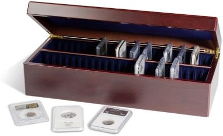 Amazon.com: Lighthouse - Coin Box for 50 Slabs - Mahogany Wood Grain ...