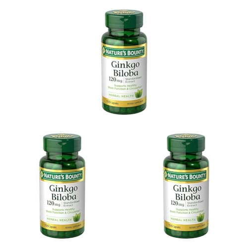 Snapklik.com : Natures Bounty Ginkgo Biloba Capsules 120mg, Memory ...