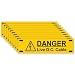 iSigns Warning Signs (Danger Live DC Cable), Pack of 10 Tags, 75x20mm ...