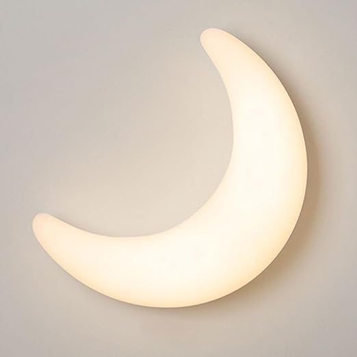 LED Crescent Moon Wall Sconce Modern Minimalist Acrylic Light Fixture ...