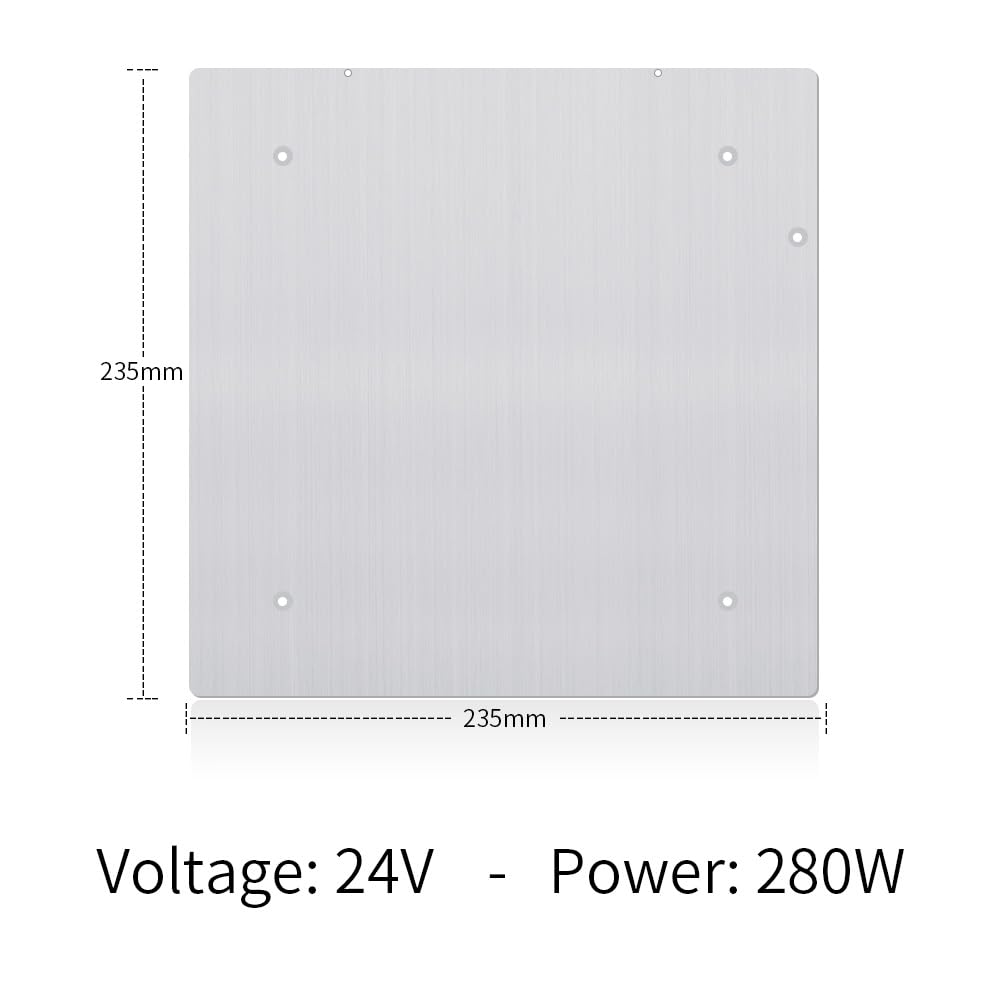 Snapklik.com : Creality 3D K1 Heated Bed Kit 24V 280W, Original Hotbed