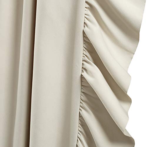 Lush Decor Reyna Wheat Window Curtains Panel Set for Living, Dining ...