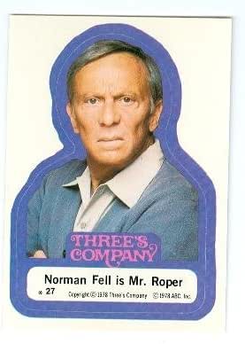 Threes Company trading card sticker #27 Norman Fell Mr Roper at Amazon ...