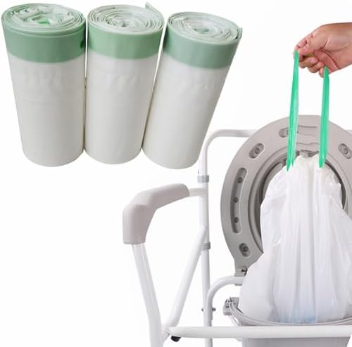 Amazon.com: goldhik 60 Count Disposable Bedside Commode Liners for ...