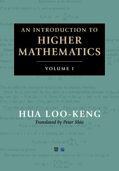 Amazon.com: An Introduction to Higher Mathematics 2 Volume Set (The ...