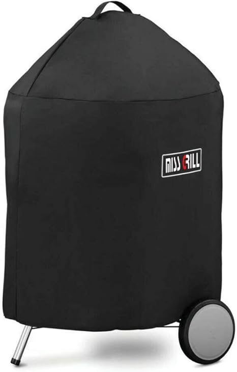 Amazon.com : Miss Grill 7150 BBQ Cover for Weber 22 Inch Premium Kettle ...