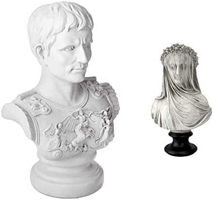 Design Toscano the Veiled Maiden Sculptural Bust & AH250835 Augustus ...