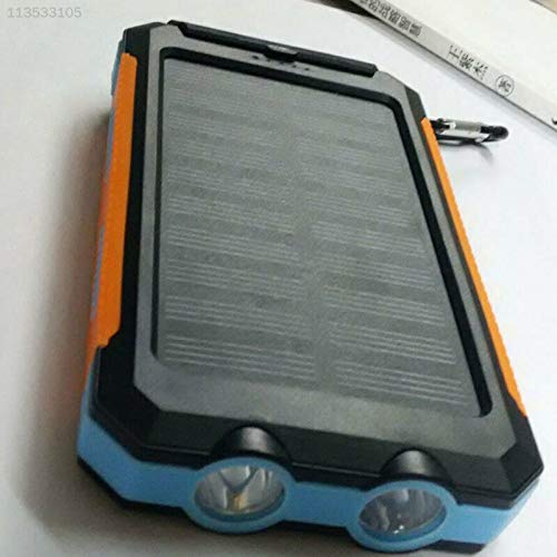 9DC8 Orange-Blue Bank Solar Power Bank Power Compass Charger Phone ...