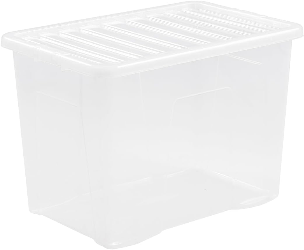 Wham Plastic Storage Boxes Durable Material Spacious Capacity - Pack of ...