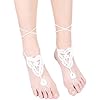 Amazon.com: Sealike Handmade Crochet Barefoot Sandals Wedding Beach ...