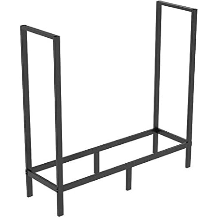 Amazon.com: Amagabeli 4ft Firewood Rack Outdoor Indoor Heavy Duty Wood ...