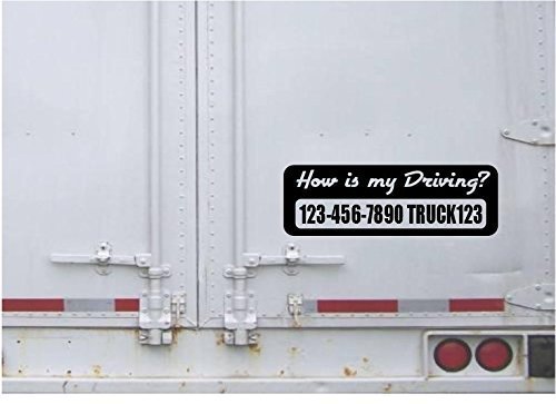Amazon.com: StickerLoaf Brand How's my Driving Big Rig Truck Trailer ...
