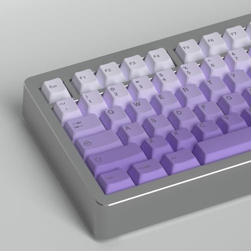 Amazon.com: Womier PBT keycap Set,Gradient Purple keycaps 60 75 100 ...