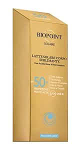 Amazon.com: Biopoint Solaire Sublimating Body Sun Milk SPF50+ Very High ...