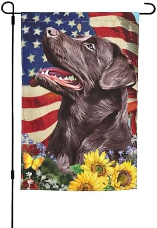 Amazon.com : Chocolate Labrador - Best of Breed All-American Patriotic ...
