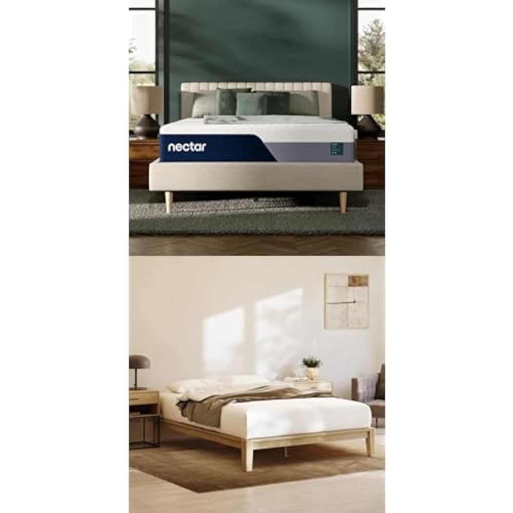 $46/mo - Finance Nectar King Bamboo Platform Bed Frame & 13” Mattress ...