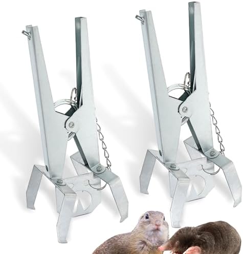 Amazon.com : Ruralty Scissor Mole Trap - Gopher Trap 2pk Mole Traps for ...