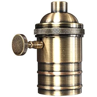 Nikou Light Fitting Parts, Retro Lamp Holder E26/E27 Antique Edison ...