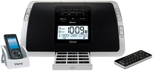 Amazon.com: iHome iHC5 Wireless Bluetooth Clock Radio for Cell Phones ...