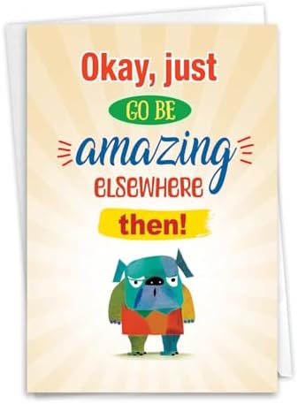 Amazon.com : NobleWorks Funny New Job Greeting Card with 5 x 7 Inch ...
