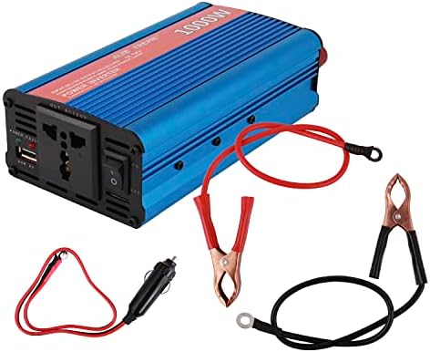 AllExtreme EXPINT01 1000W Heavy Duty Portable Power Inverter 1 USB Port ...