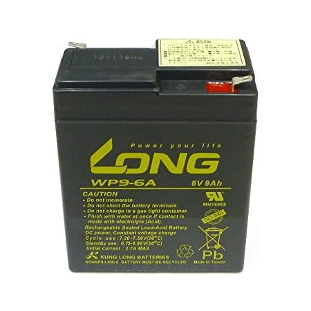 Amazon.co.jp: 完全密封型鉛蓄電池 WP9-6A 6V 9Ah : 車＆バイク