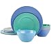 Amazon.com | Gibson Home Melamine Dinnerware Set, Service for Four ...