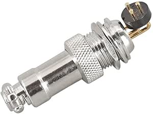 Amazon.com: GX12 Aviation Connector 12mm Thread GX12-3 Pin Straight ...
