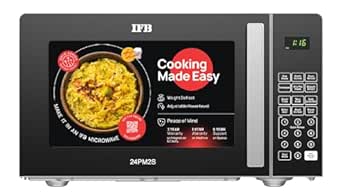 IFB 24L Solo Microwave Oven (24PM2S, Multi Stage Cooking with 69 Indian ...