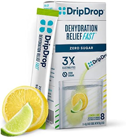 Amazon.com: DripDrop Hydration - Zero Sugar Lemon Lime - Electrolyte ...