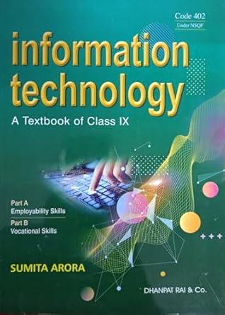 Sumita Arora Information Technology Class 9 Examination 2024-2025 ...