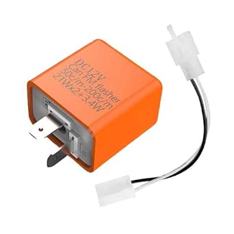Amazon.co.jp: YIXINLYMY Motorcycle Turn Signal Relay, 2 Pins, 12 V ...