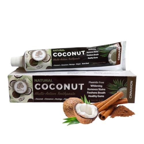Amazon.com: FLUORIDE FREE COCONUT TOOTHPASTE | 6.42 oz. Tube | Oral ...