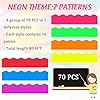JarThenaAMCS 80.4Ft Neon Color Bulletin Board Borders Fluorescent ...