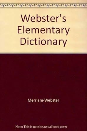 Webster's Elementary Dictionary: Websters: 9780877791751: Amazon.com: Books