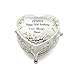 Amazon.com: OnePlace Gifts Engravable Heart Shaped Jewelry Box for ...