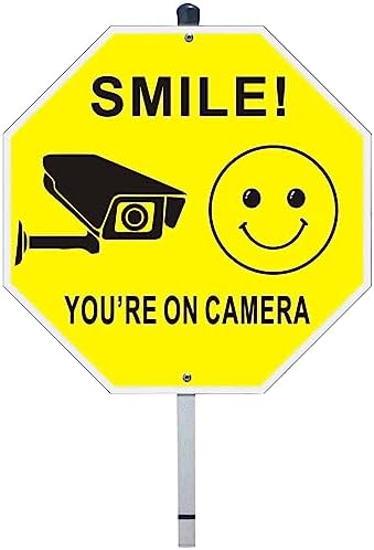 Amazon.com : Smile You’re on Camera Signs Video Surveillance Outdoor ...