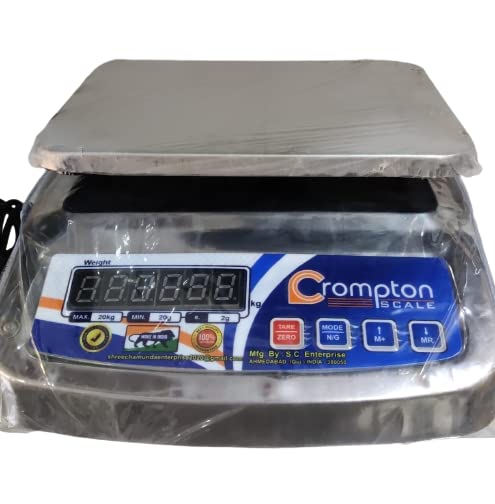 Crompton Tabletop 20Kg - Stainless Still With Stamping Certificate & 1 ...