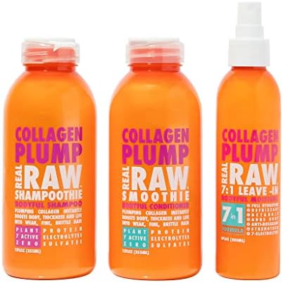 Amazon.com : Real Raw Collagen Shampoo, Conditioner & Leave In ...